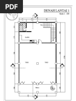 Denah Dan Detail Penulangan Plat Lantai SKALA 1: 100: Judul Proyek | PDF