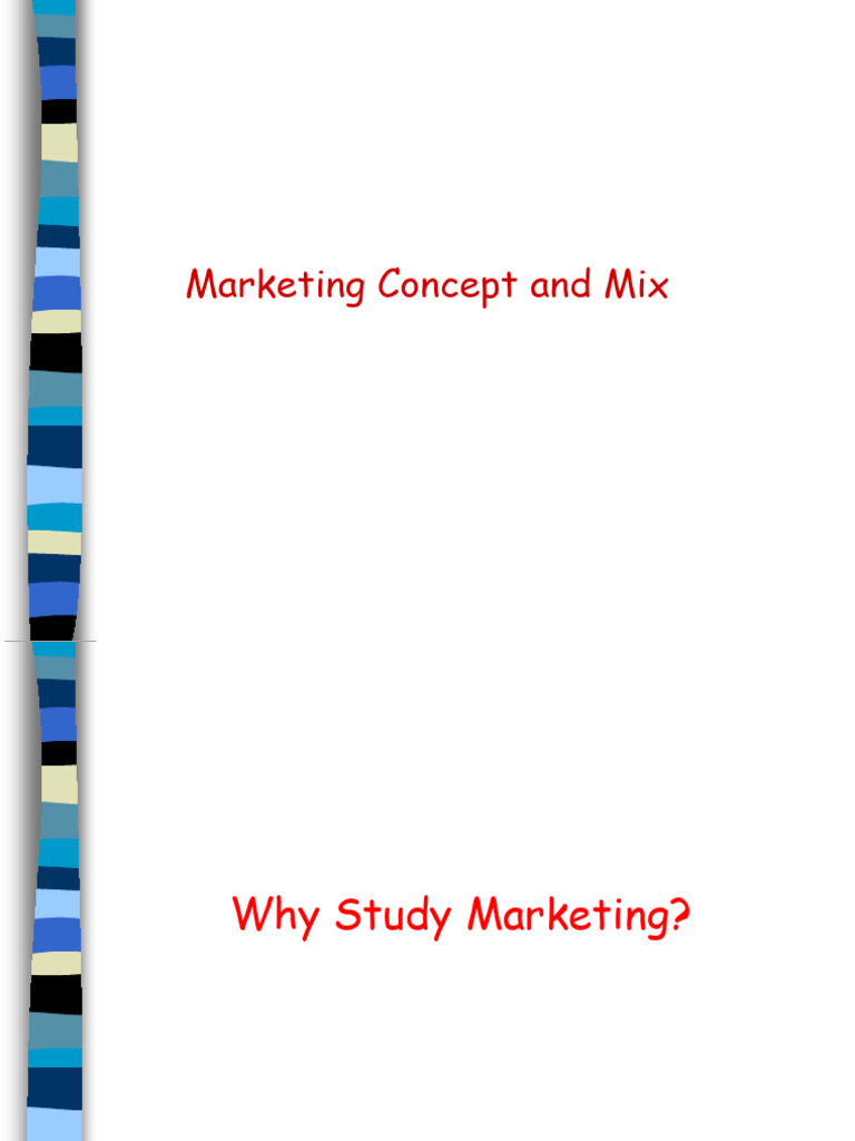 Week 3 - Marketing Concept & Mix | PDF | Marketing | Sales