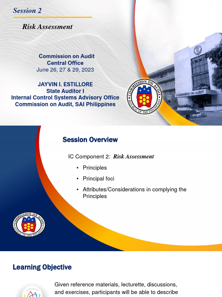 ICSPPS - Session 2.2 - Risk Assessment - ICSAO Revised 1 | Download ...