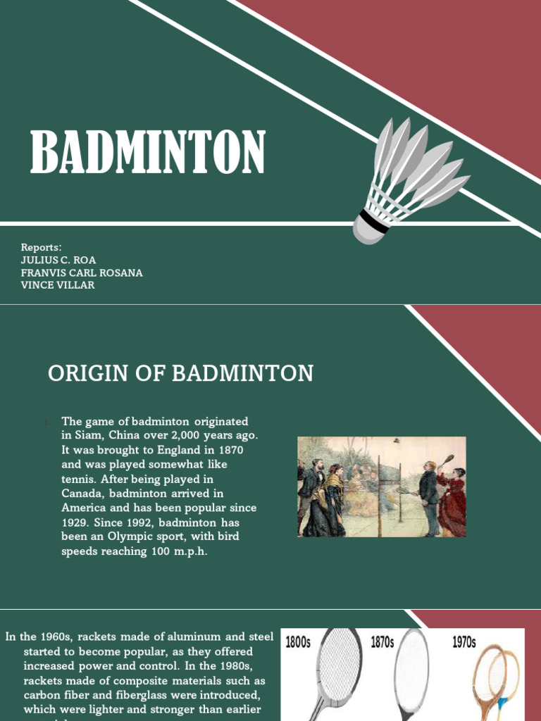 Badminton SPEC PE 10 Group 1 | PDF