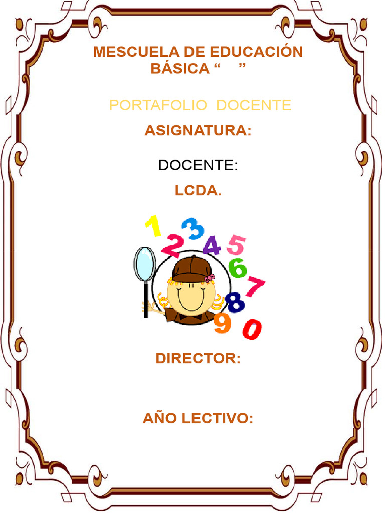Portafolio Docente Educación Básica | PDF | Enseñando | Maestros