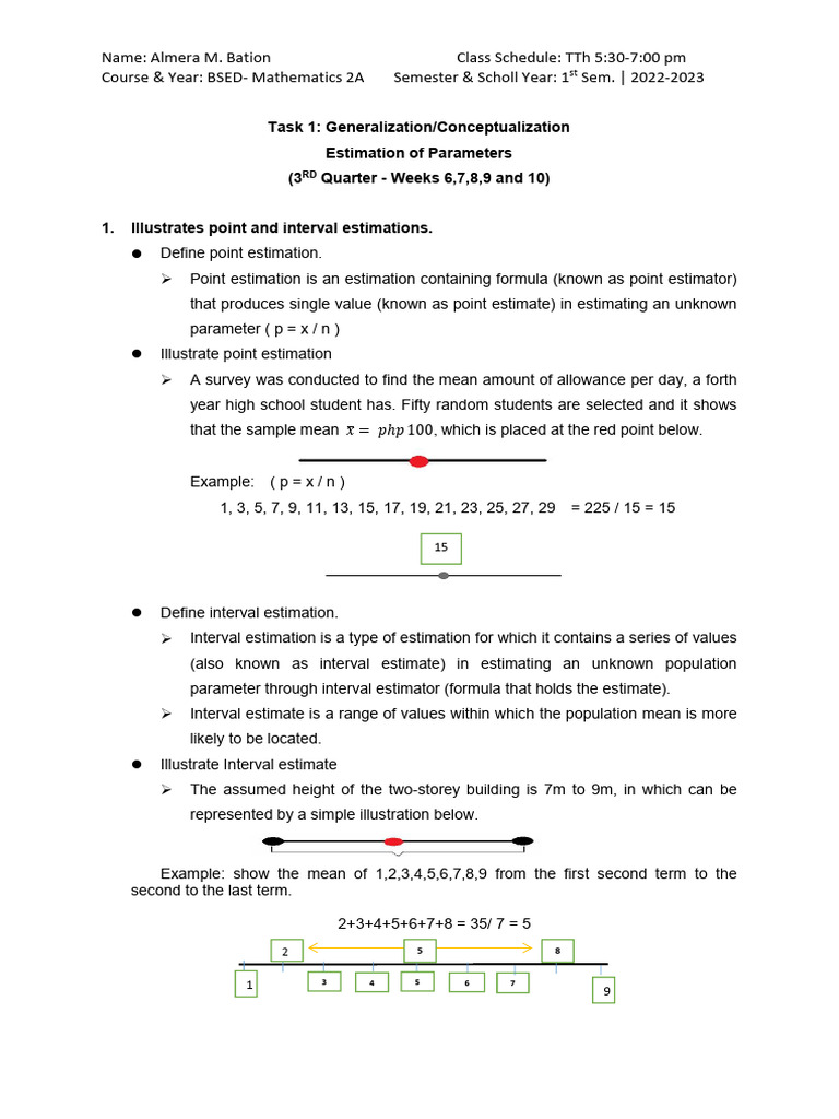 (2024) Generalization (Math SHS) | PDF | Standard Error | Confidence Interval