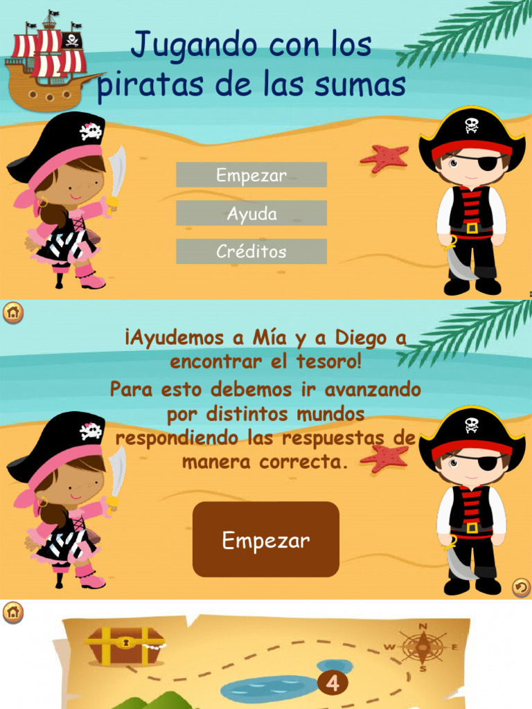 Jugando Con Los Piratas de Las Sumas | PDF