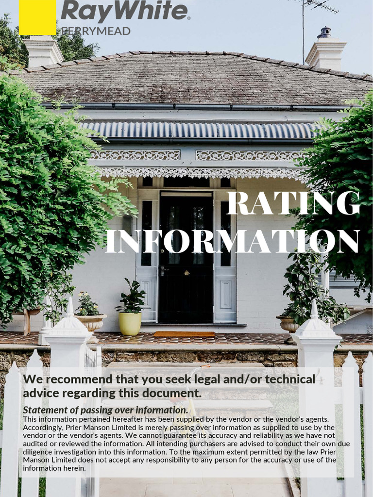 CCC Rating Information - 8 - 5 Tanner ST | PDF | Real Estate Appraisal ...