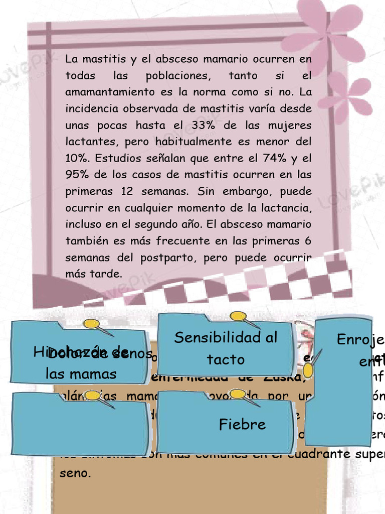 Mastitis y absceso mamario: guía esencial | PDF | Pecho | Causas de la ...