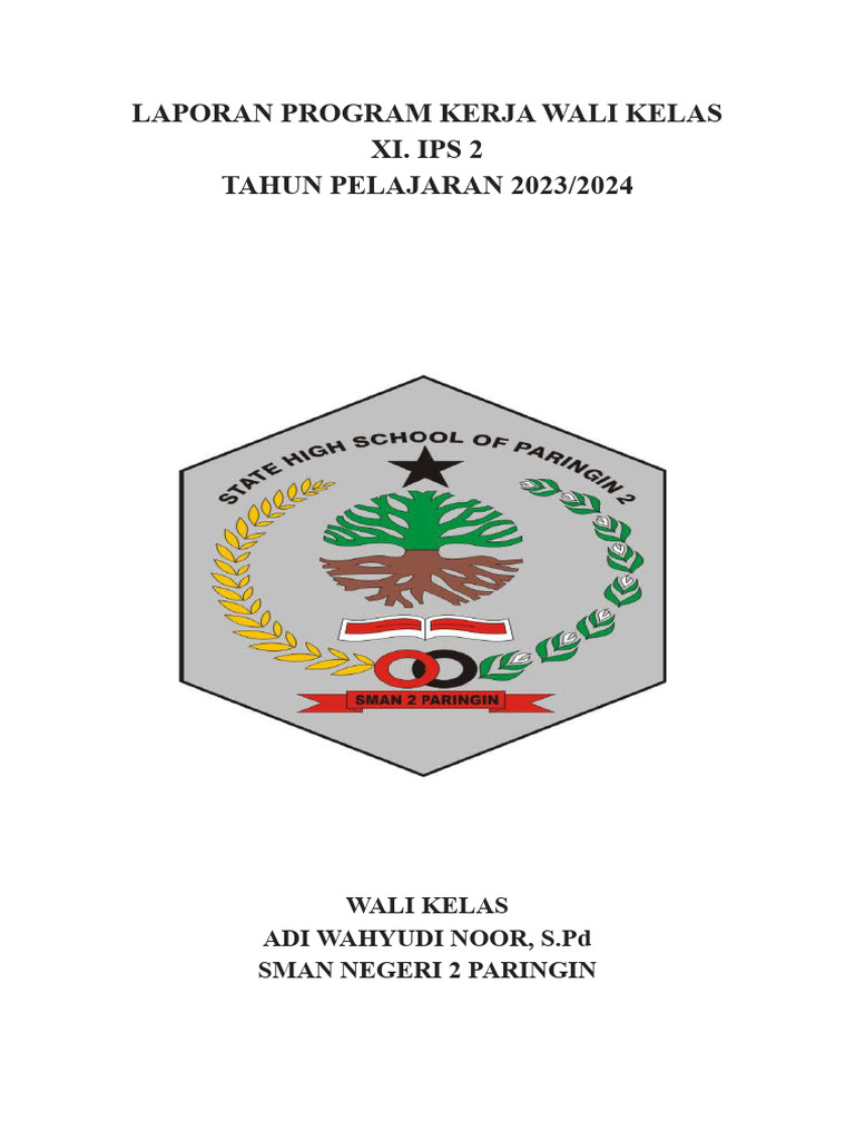 Contoh Program Kerja Wali Kelas | Pdf