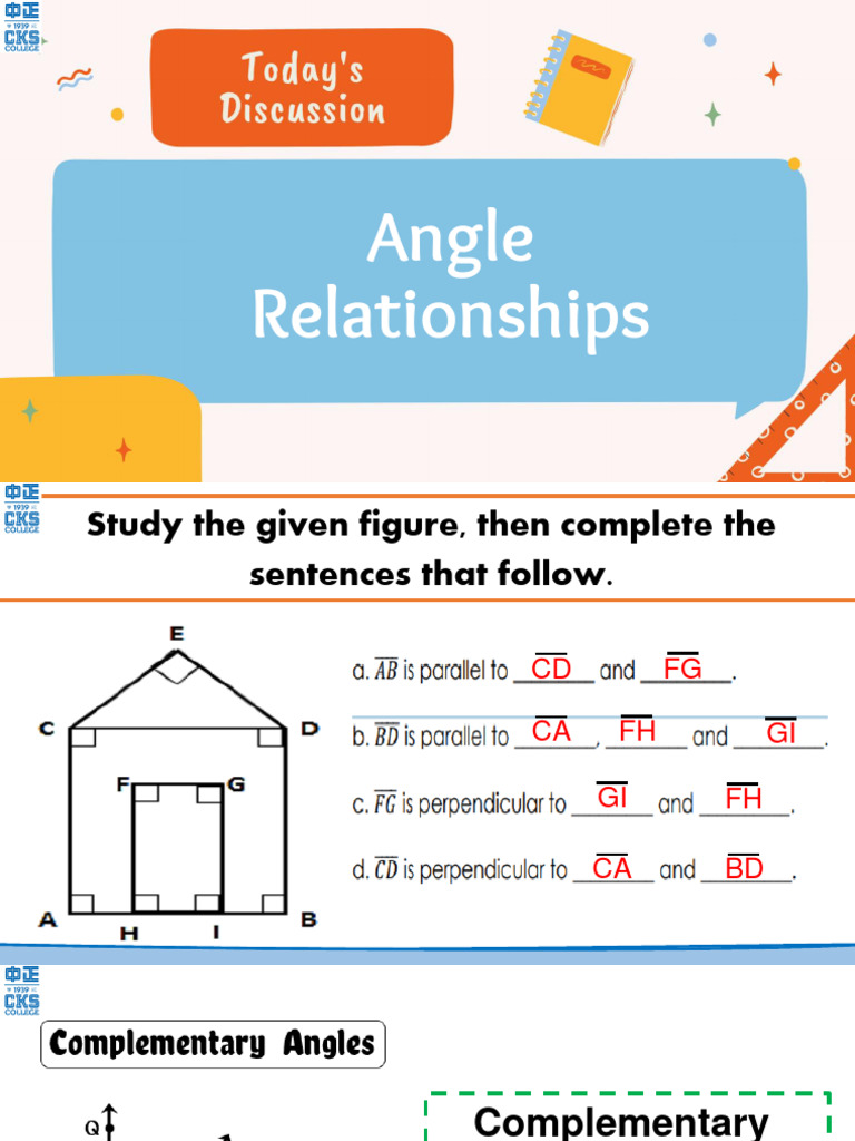Angle Relationships | PDF
