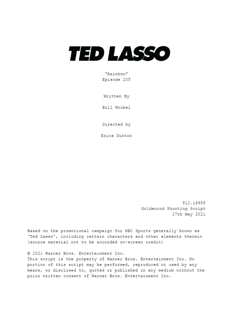 Ted Lasso 205 | PDF