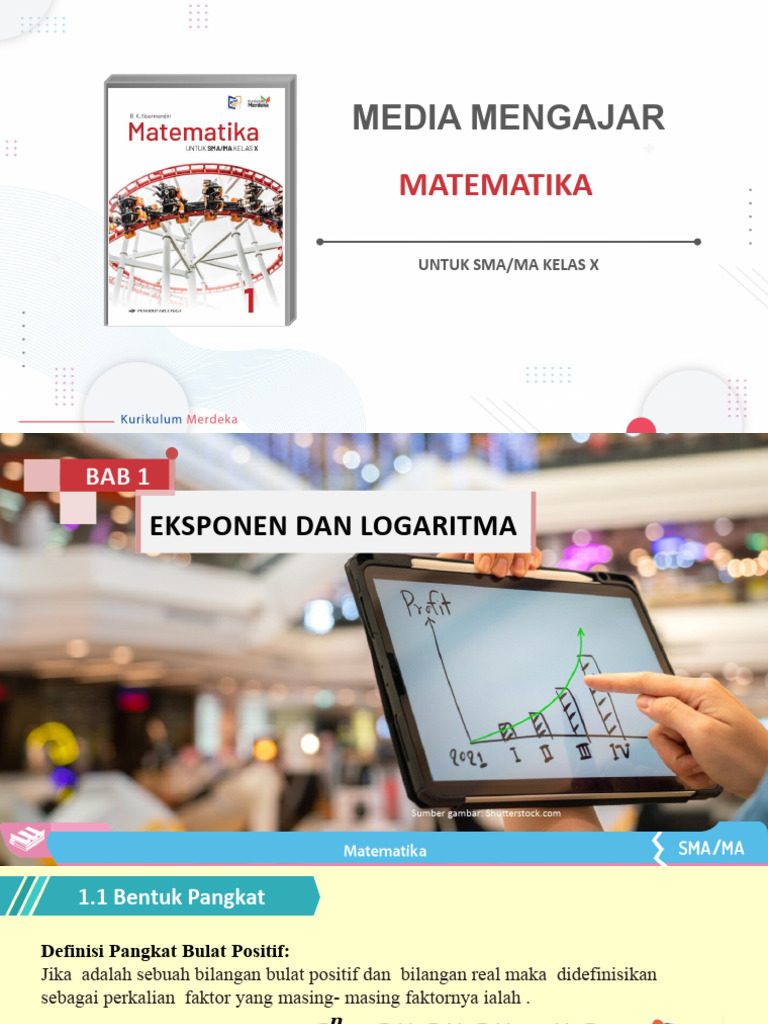 STD Bab 1 Eksponen Dan Logaritma | PDF | Metode & Bahan Ajar | Komputer