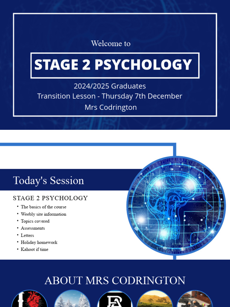 Stage 2 Psychology - Transition Lesson | PDF | Obedience (Human ...