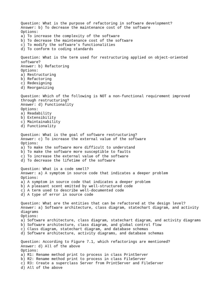 Refactoring Pdf Software Testing Computer Programming 3137
