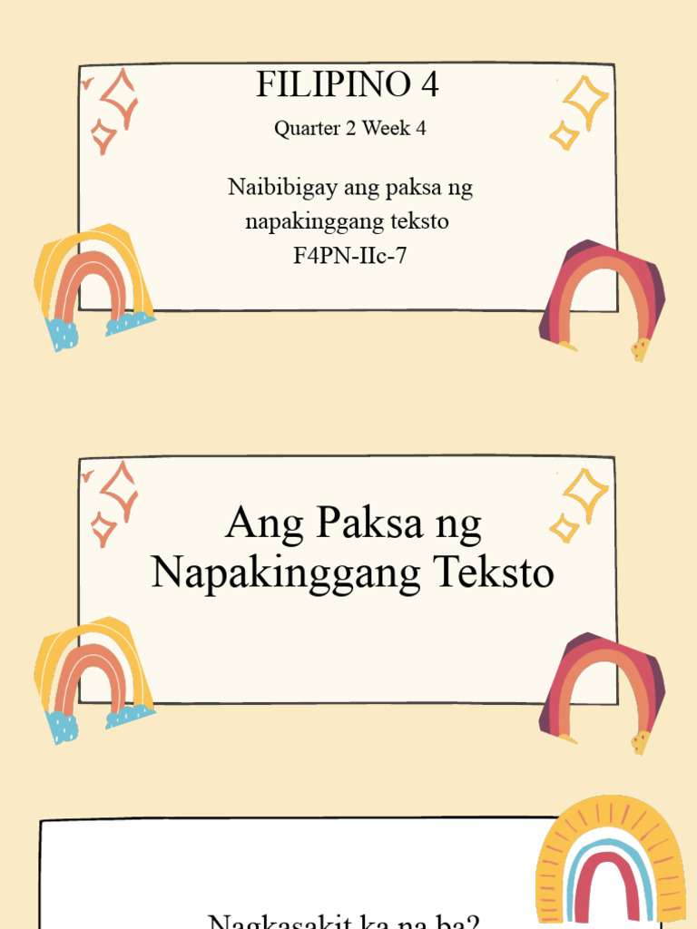 Filipino Q2 W4 PPT | PDF