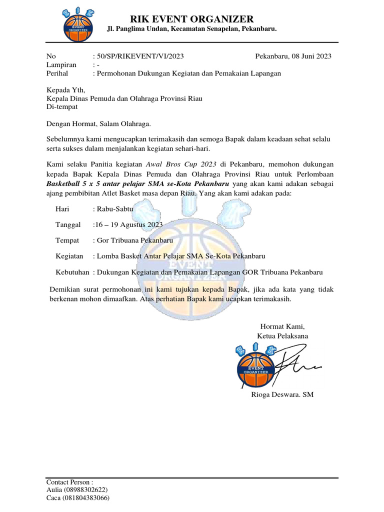 Surat Dispora ABC 2023 | PDF