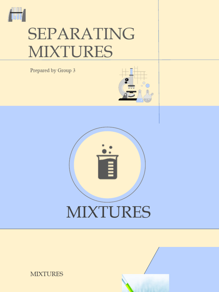 Separating MIxtures | PDF