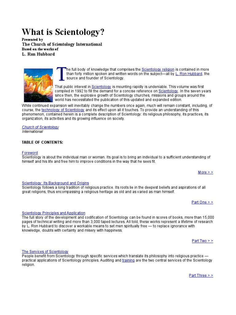 What Is Scientology | PDF | Religious Faiths | Belief (Faith)