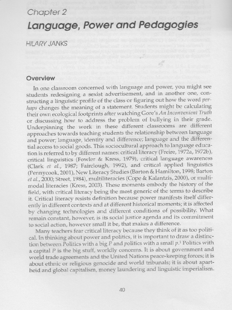 Language Power and Pedagogies | PDF