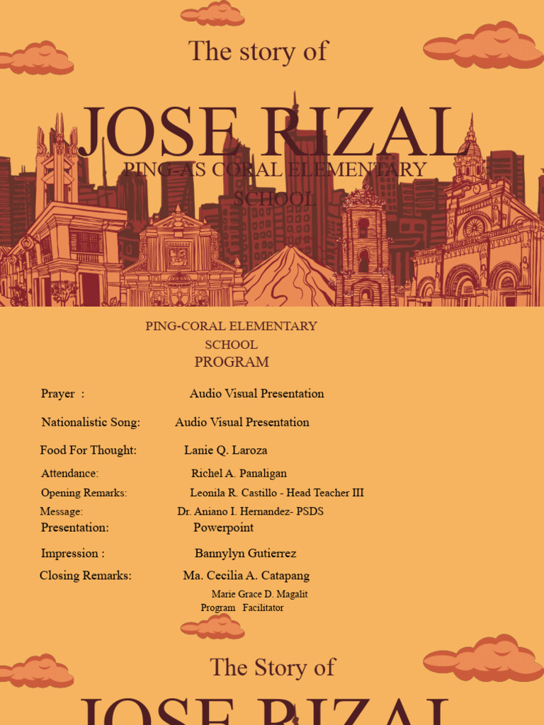 Jose Rizal Story Program | PDF | Philippines