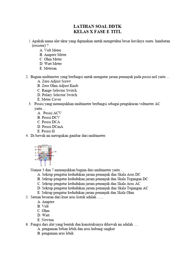 LATIHAN SOAL DDTK. 16 November 2023 | PDF | Metode & Bahan Ajar