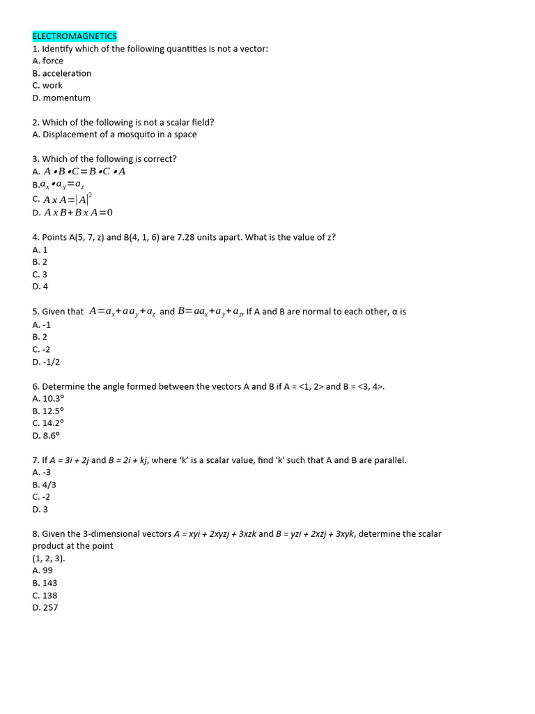 Electronics Sample Problems 04 | PDF | Teaching Methods & Materials | Science & Mathematics