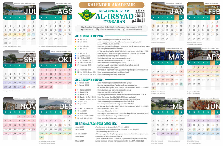 Kalender Akademik Pia 2023 2024 | PDF