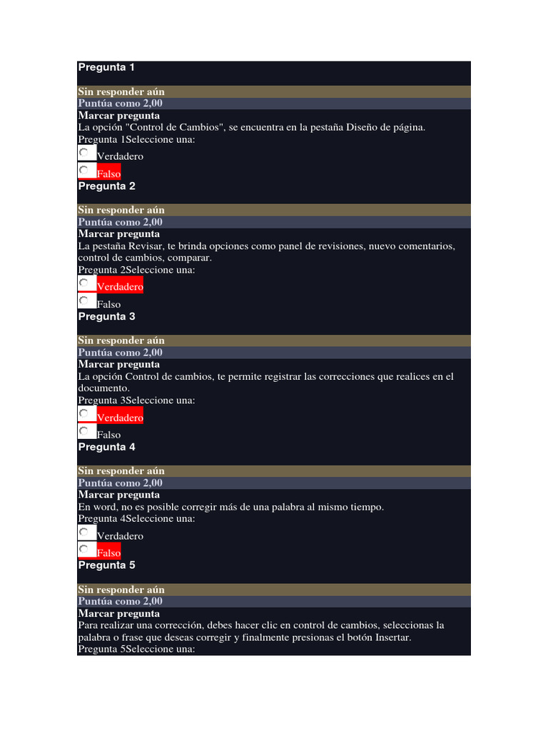 Reto 05 Word Basico Spanish Ayacucho 1612 Cuestionario | PDF | Software | Informática