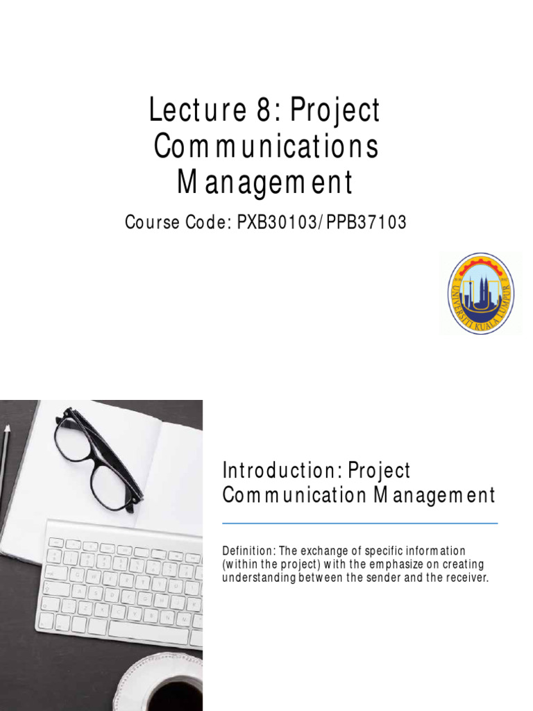 Lecture 8 Project Communication Management | PDF | Communication | Information