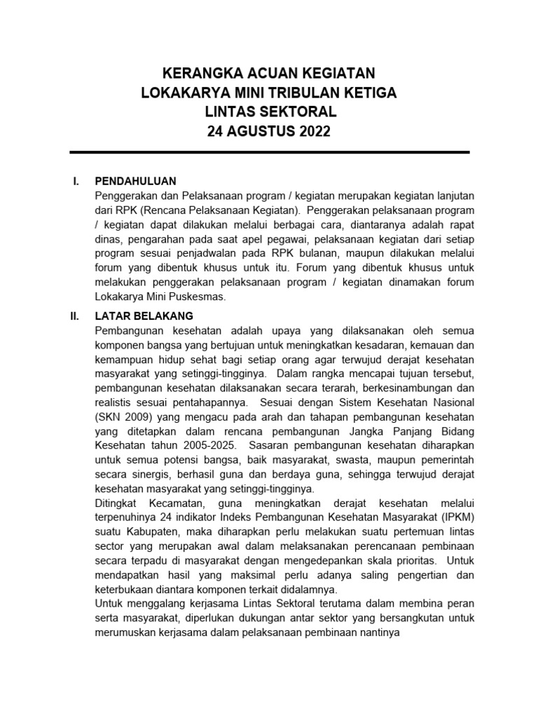 KAK Lokmin Linsek Agustus 22 | PDF