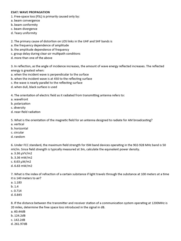 EST Sample Problems 07 | PDF