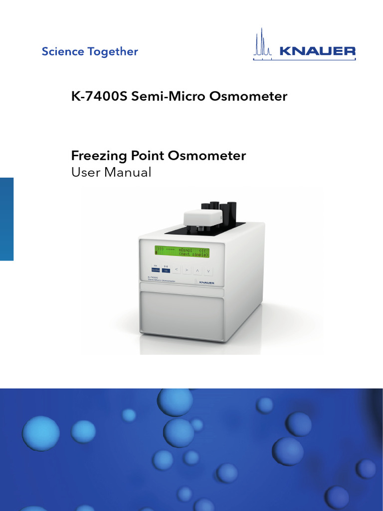 v3700 Freezing Point Osmometer k-7400s en | PDF | Electrical Connector ...
