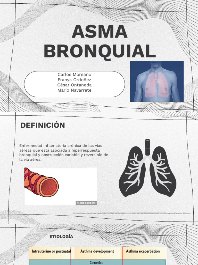 Tratamiento y síntomas del asma bronquial | PDF | Asma | Cuidado de la ...