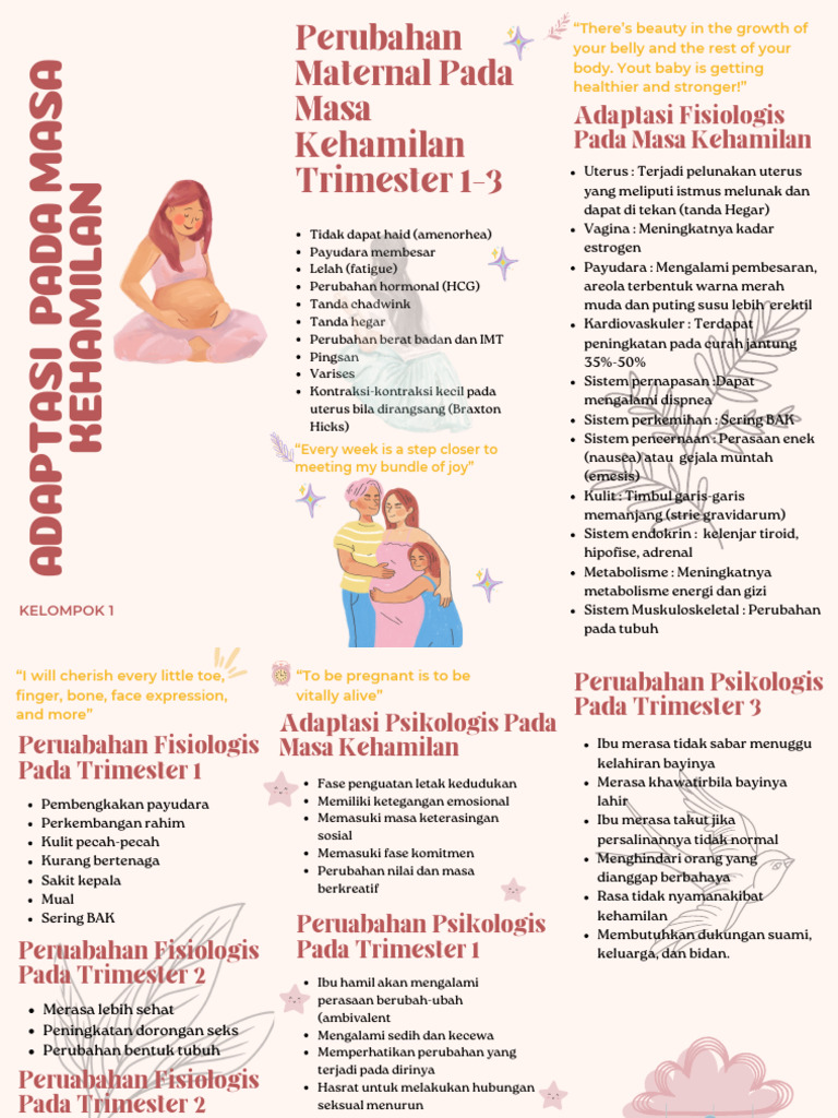 Leaflet Adaptasi Pada Masa Kehamilan | PDF