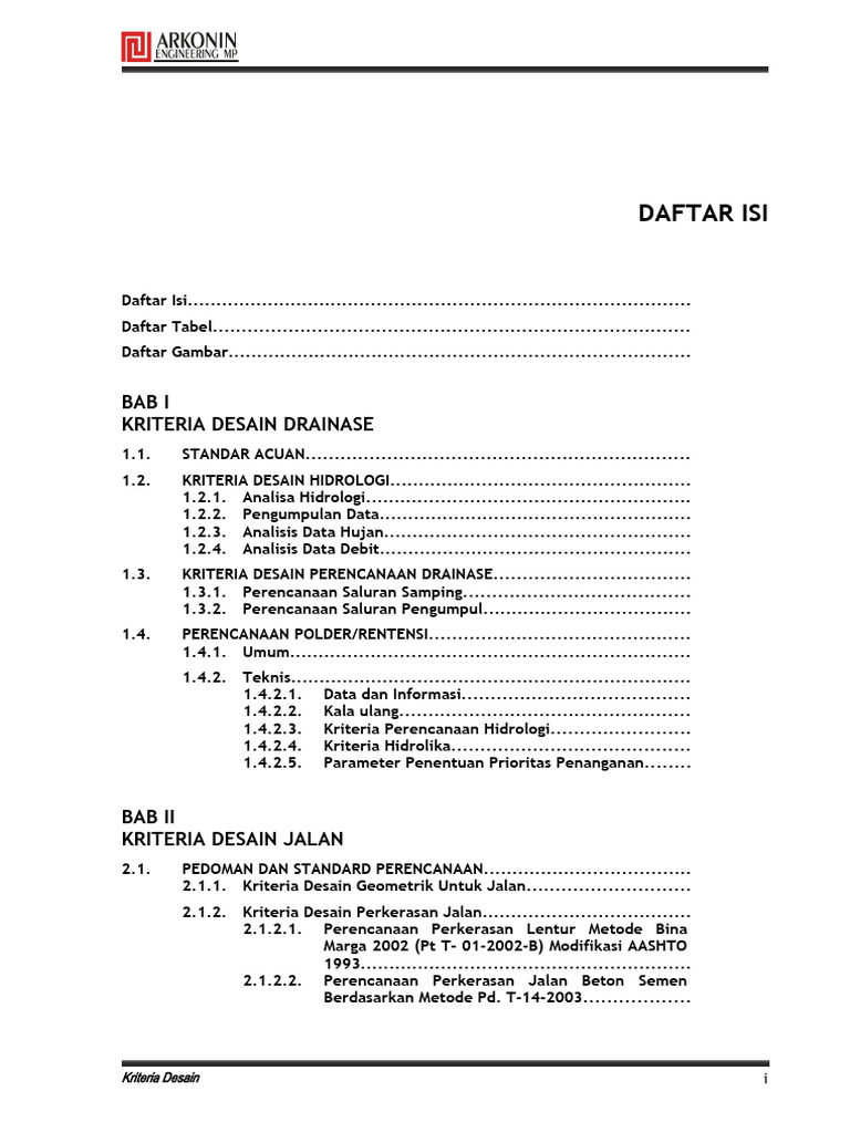 Kriteria Desain Infrastruktur Teknik | PDF | Teknologi & Rekayasa