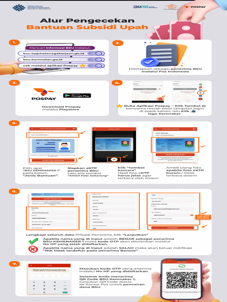 Infografis Alur Penerima BSU V4-FA1 | PDF