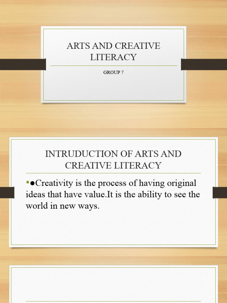 Arts and Creative Literacy | PDF | Aesthetics | Creativity