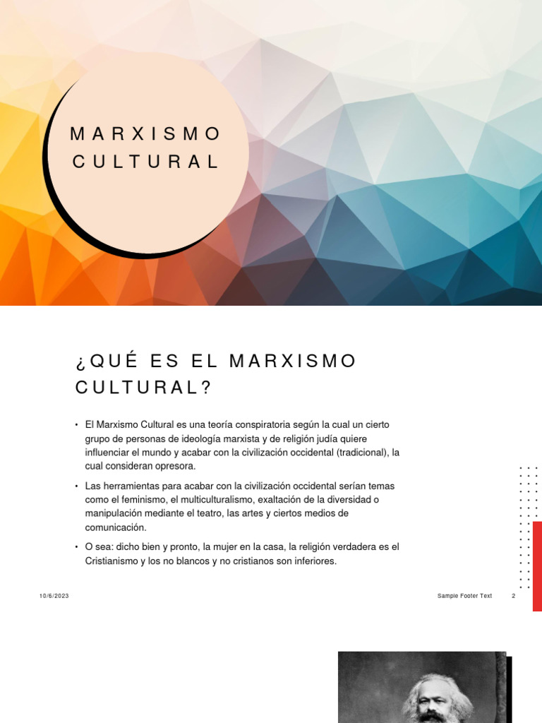 Teoría del Marxismo Cultural | PDF | Karl Marx | marxismo