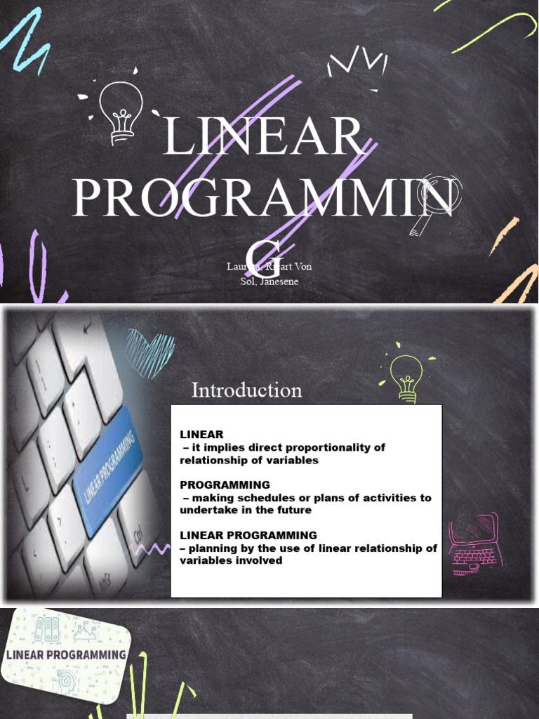 Linear Programming Graphical Method Pdf Linear Programming Mathematical Optimization