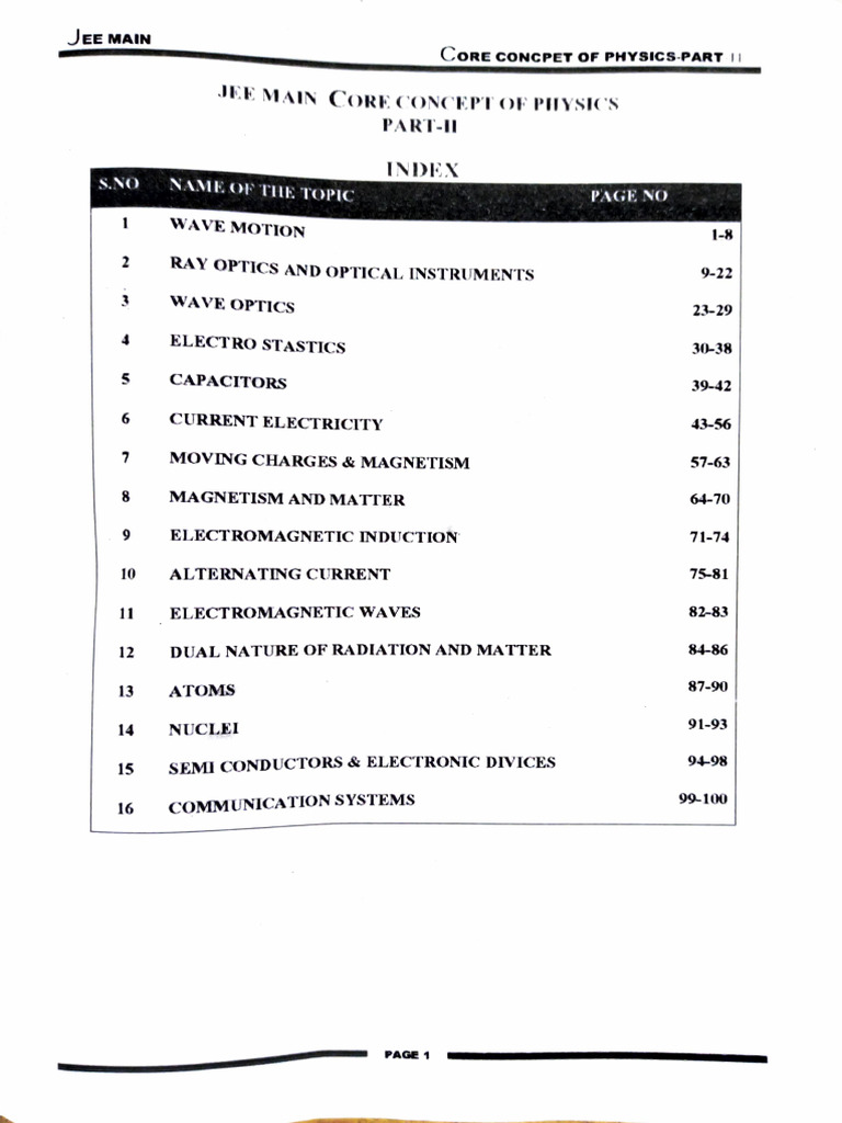 Physics Part 2 - Core Concepts | PDF