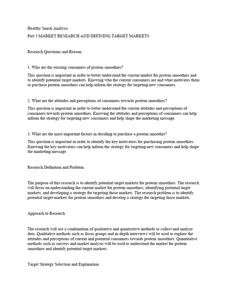 Healthy Snack Analysis | PDF | Marketing | Digital Marketing
