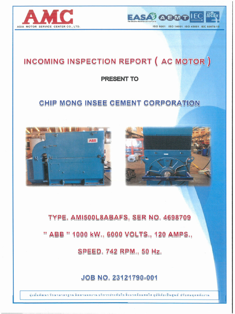 Incoming Report Job No.23121790-001 | PDF