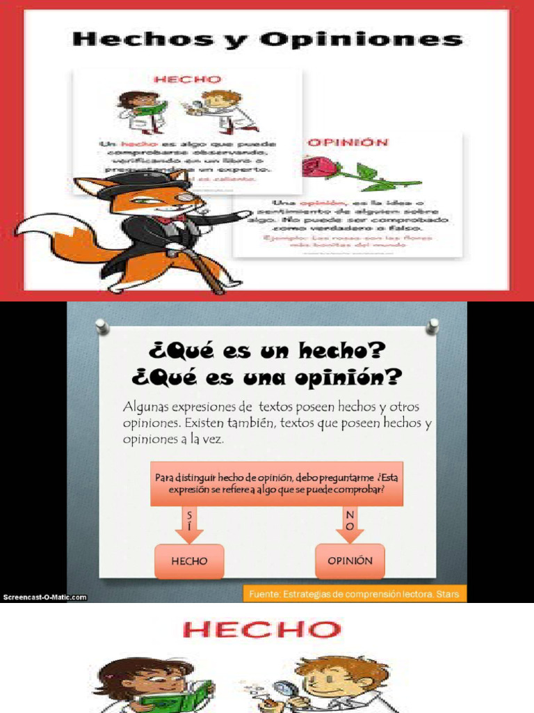 Hecho y Opinión | PDF