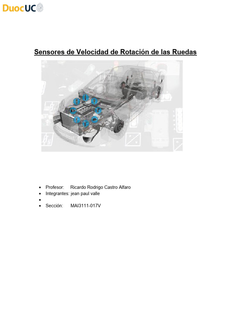 Informe Sensores | PDF | Generador eléctrico | Corriente eléctrica