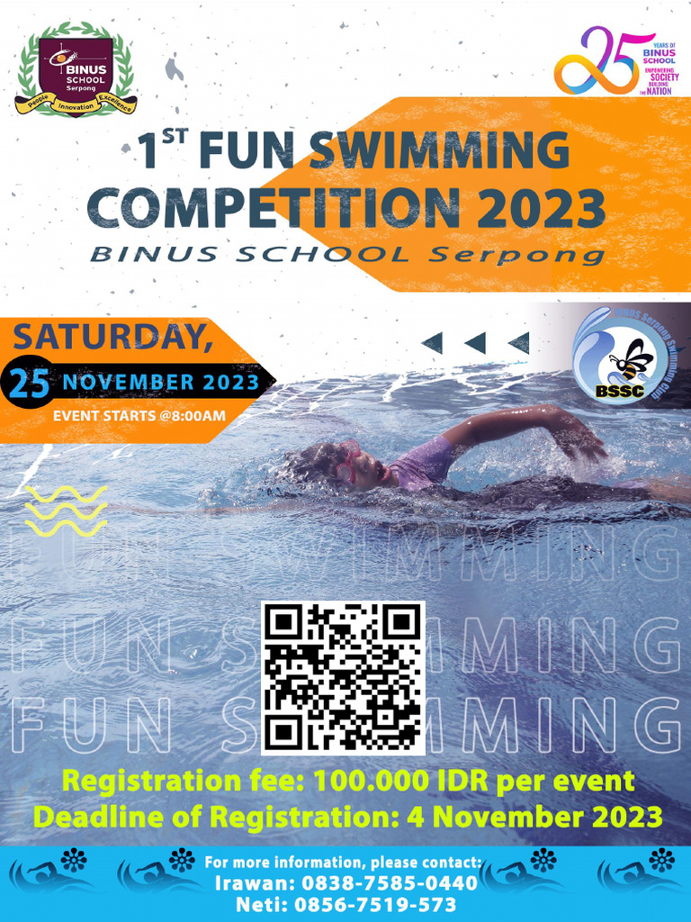 Number Event Swimming 2023 | PDF | Swimming (Sport) | Swimming