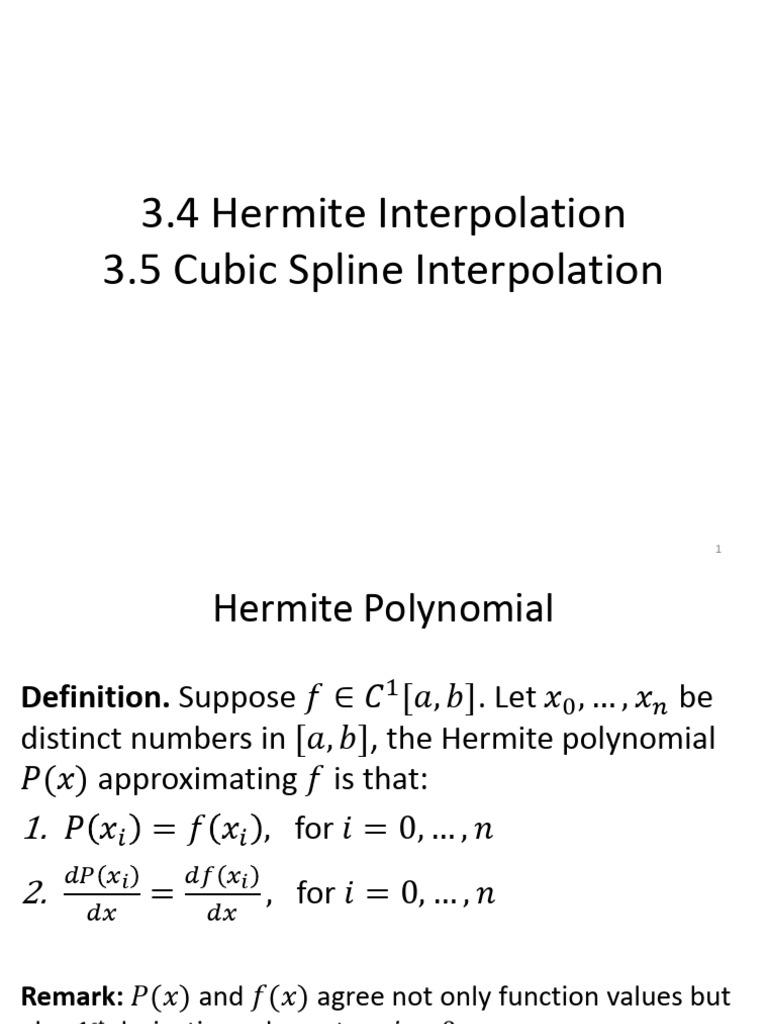 Lec 3.4 5 | PDF | Interpolation | Numerical Analysis