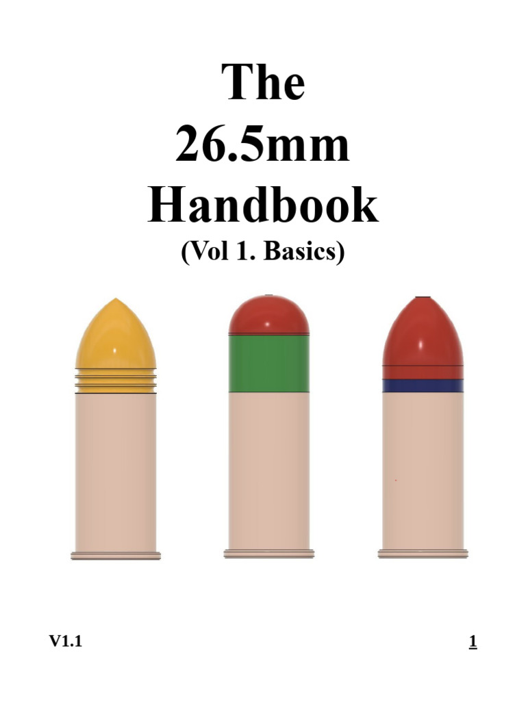 26.5mm Handbook v1.1 | PDF | Pipe (Fluid Conveyance) | Shell (Projectile)