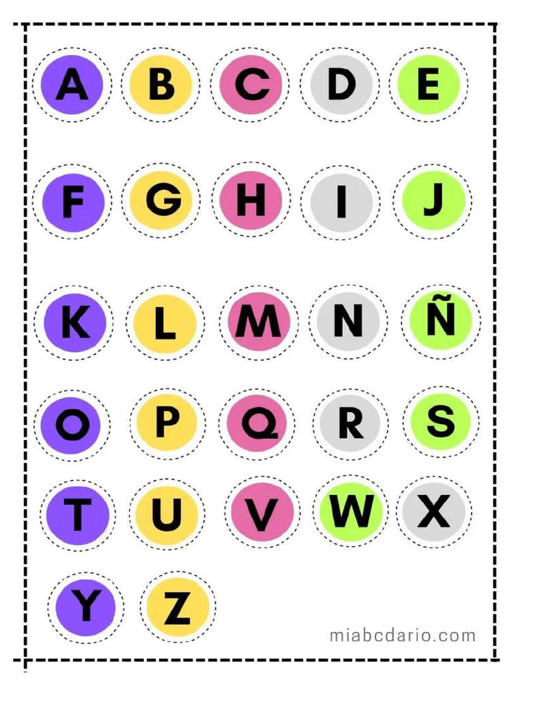 Abecedario en Color | PDF