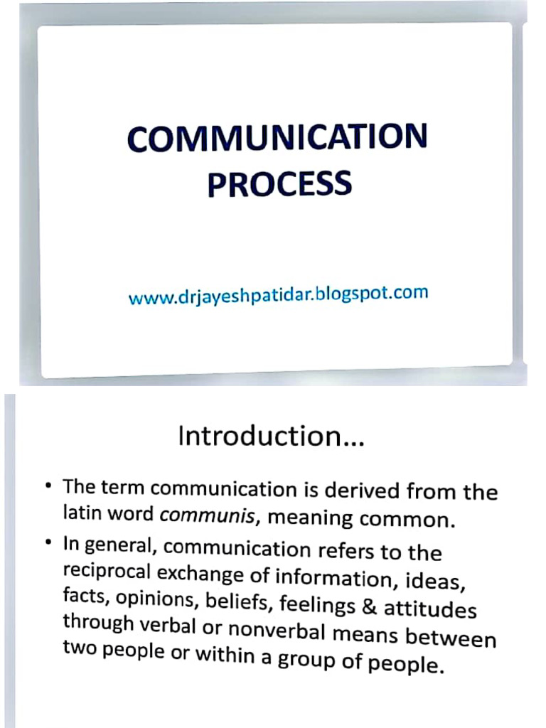Basic Communication | PDF