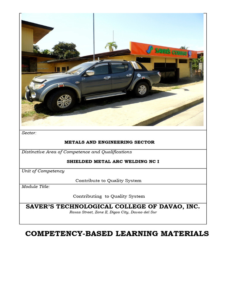 3 Ok Com - CBLM Contributing To Quality System | PDF | Occupational Safety And Health | Quality ...