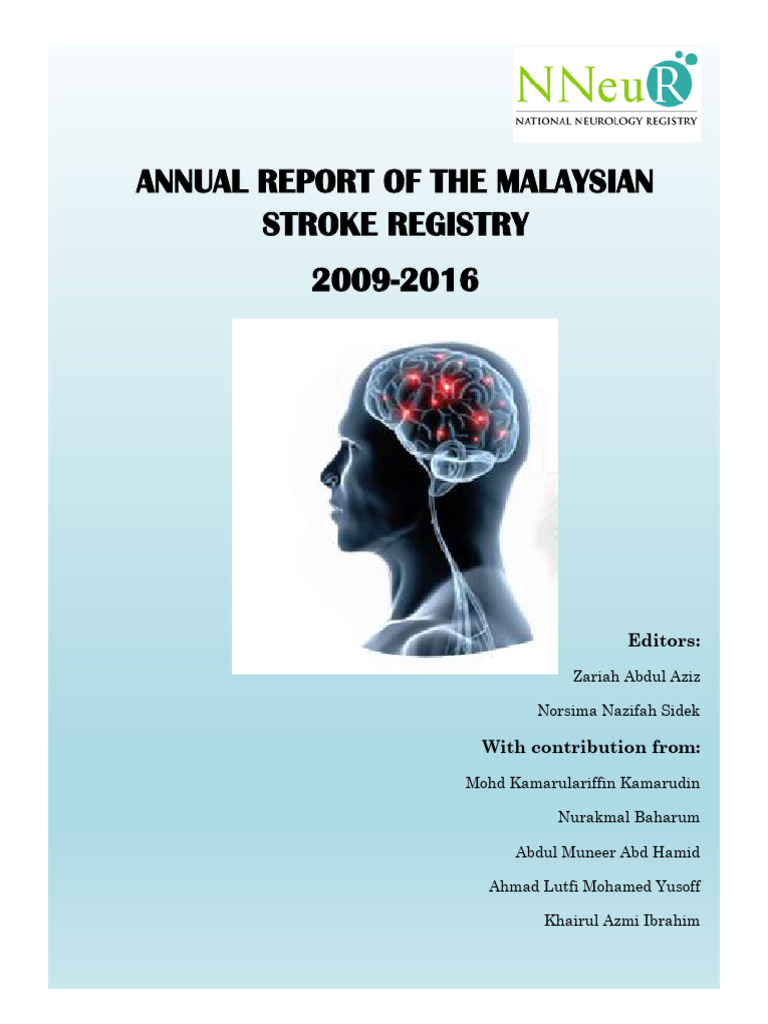 Stroke Registry Report 2009 2016 Pdf Patient Hypertension