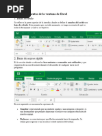Elementos de La Ventana de Microsoft Excel | PDF