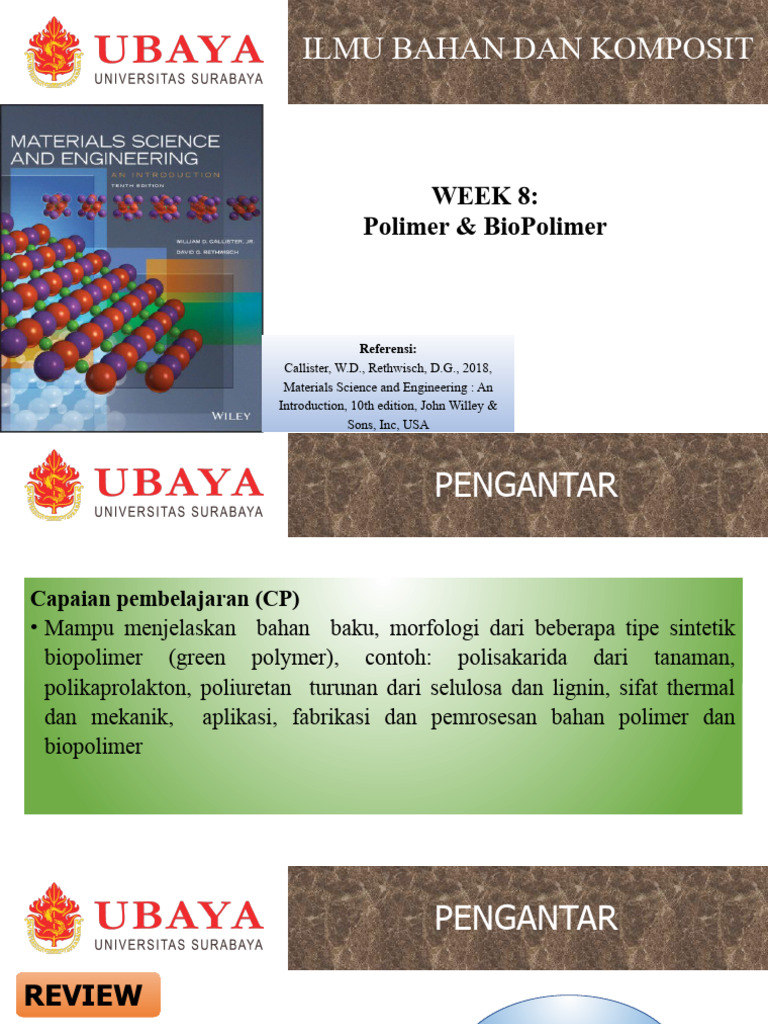 Pertemuan 10 - Polimer BioPolimer | PDF | Kesehatan Holistik | Sains ...